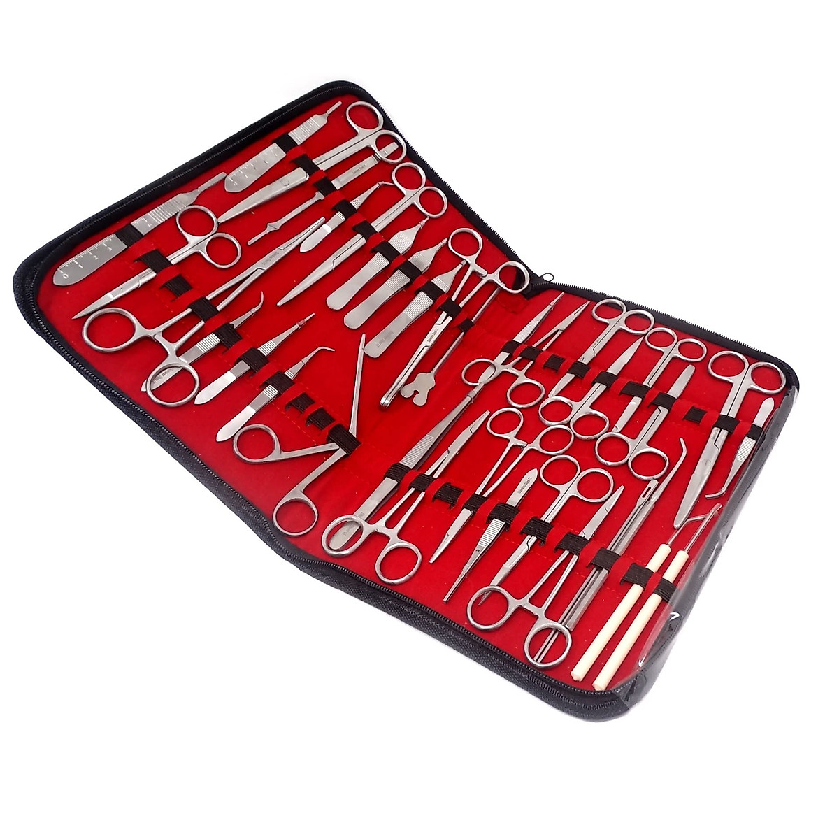 Premium A2ZSCILAB 157 Pieces Instruments Kit Veterinary Scissors Forceps Needle Holders Scalpel Handle, Stainless Steel All in One