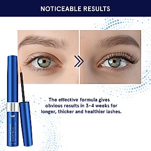 Lash Serum, Eyelash Growth Serum, Eyelash Serum, Lash Serum for Boost Lash Growth Serum, Advanced Formula for Longer, Fuller, and Thicker Lashes, 3 ML
