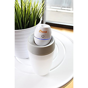 Crane USA INC EE-5950 Travel Ultrasonic Cool Mist Humidifier, 8-Ounces, 1 Count (Pack of 1), White