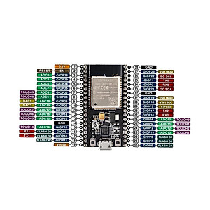 HiLetgo ESP-WROOM-32 ESP32 ESP-32S Development Board 2.4GHz Dual-Mode WiFi + Bluetooth Dual Cores Microcontroller Processor Integrated with Antenna RF AMP Filter AP STA for Arduino IDE