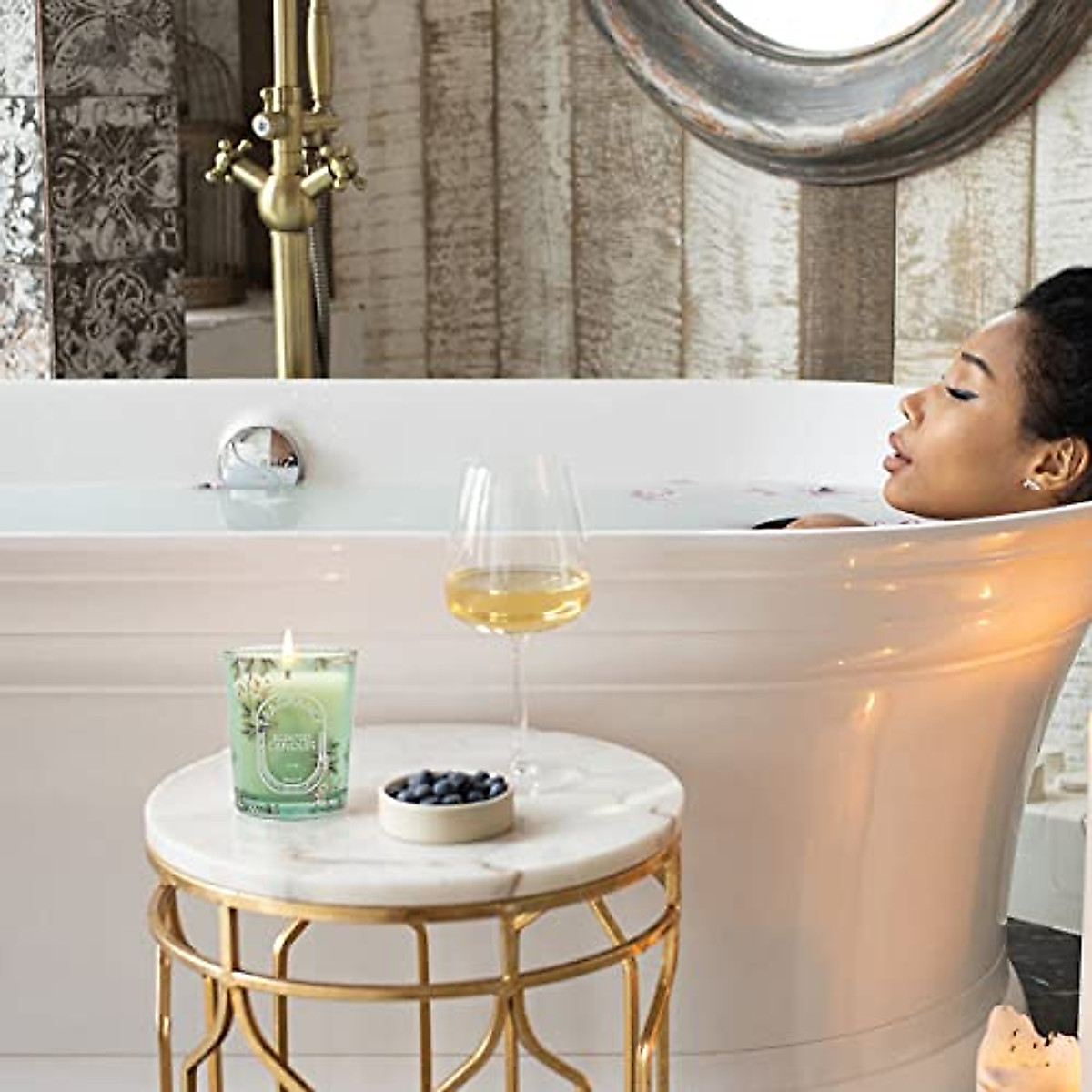 Scented Candles Gift Set for Home- Rose, Vanilla, Jasmine, Wolfberry&Blood Orange, Eucalyptus and Blue Campanula Aromatherapy Candles for Women Dinner Table, Wedding, Baby Shower