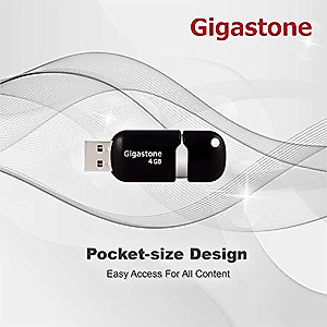 Gigastone V10 4GB USB2.0 Flash Drive 4G Flash Drive Thumb Drive Memory Stick Pen Drive Capless Retractable Design