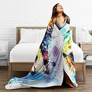 Carwayii Goat Blanket Goat Gifts for Girls Boys Kids Cute Blanket Throw Blanket Colorful Couch Sofa Blanket Flannel Goat Stuffed Animals Blanket for Goat Lover Birthday Gifts - 40''x50''