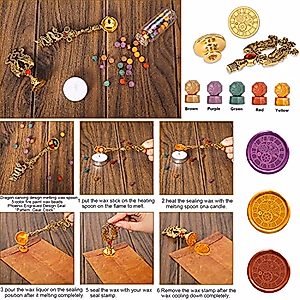 NC Quill Pen Ink Set, Includes Quill Pen, Notebook, 5 Replaceable Nibs, Ink, Pen Holder, Cup, Seal Stamp, Spoon, Wax Bead, White Wax, Envelope & Letter Paper Etc. Beautiful Gift Calligraphy Set.(Grey)