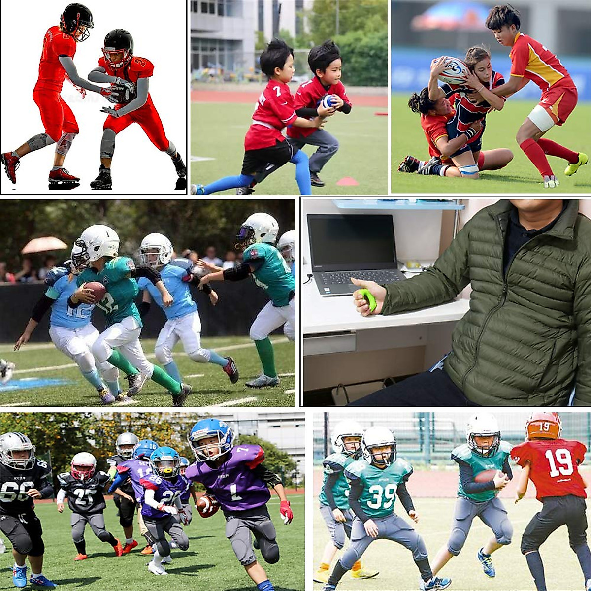 Boaton Basketball Football Training Equipment, Basketball Football Gear, Hand Grip Strengthener for Basketball Training, Football Training, Suitable for Kids and Youth (Below 13 Years Old)