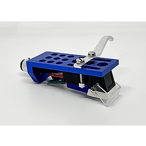 Cartridge and Stylus, Conical needle and Blue Headshell with mounting bolts for Technics SL-1200, SL-1210, SL-1600, SL-1610, SL-1700, SL-235, SL-23A, SL-B2