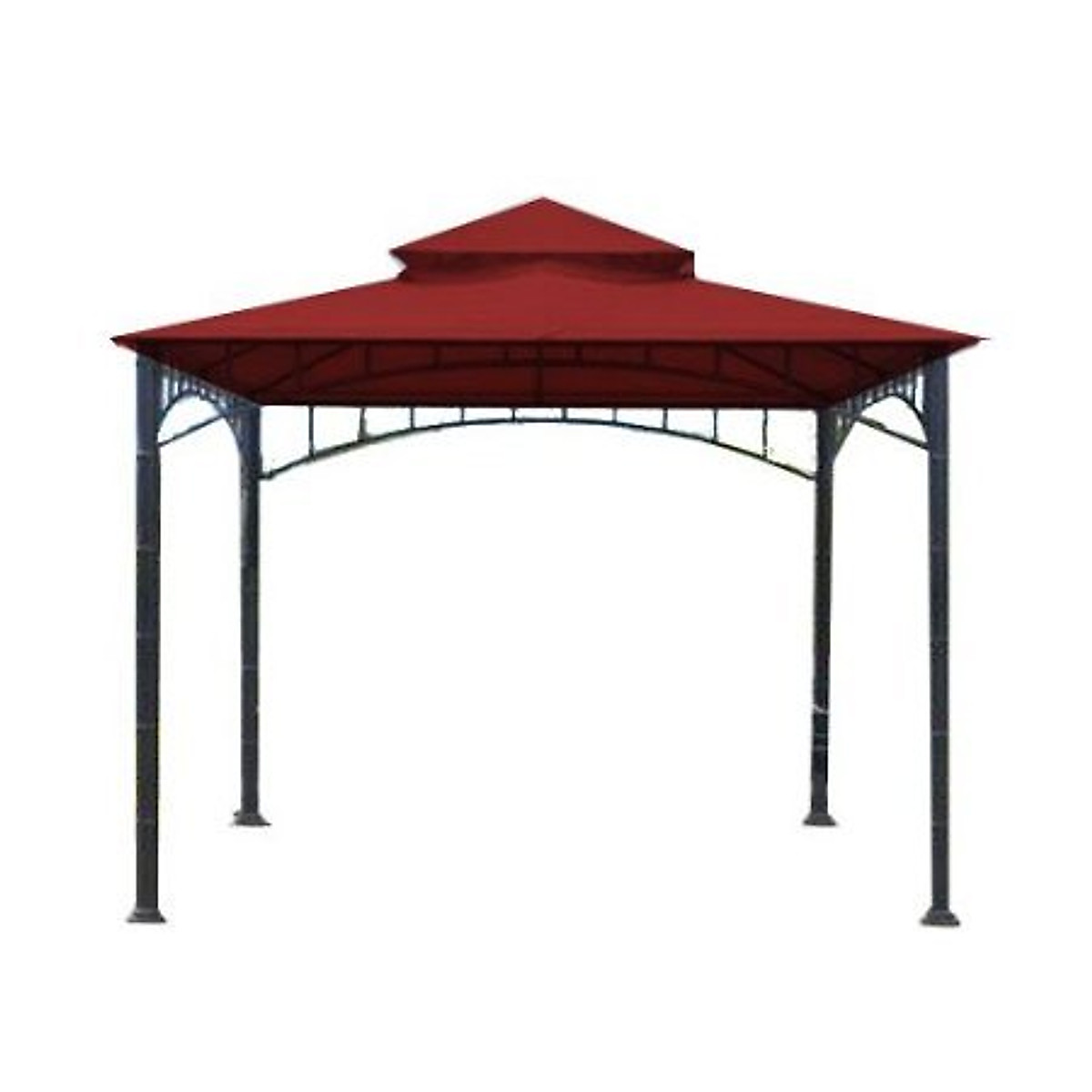 Garden Winds Replacement Canopy Top Cover for Madaga Gazebo - Riplock 350 - Cinnabar