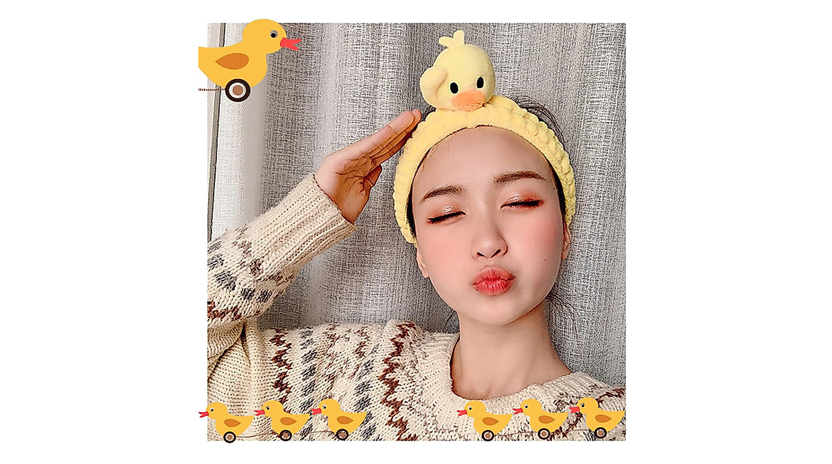 Cute Duck Headband for Makeup, Face Washing & Spa | Cualque