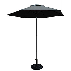 Shop4Omni Patio Shade Umbrella with Tilt (Black)