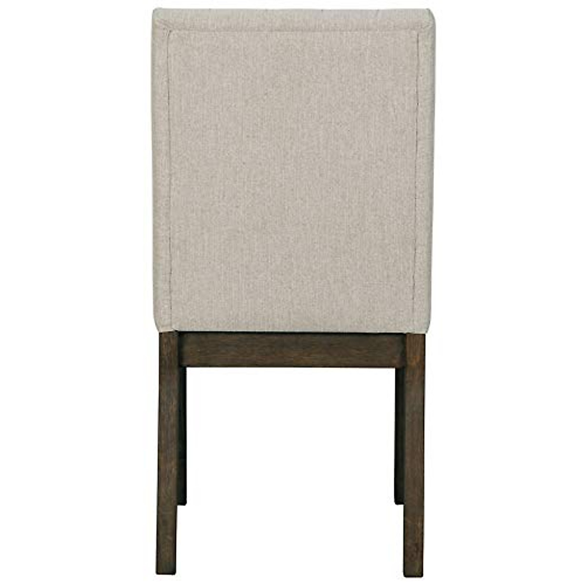 Signature Design by Ashley Dellbeck Contemporary Upholstered Channel Stiched Dining Chair, 2 Count, Beige