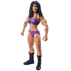 WWE Wrestlemania 37 Elite Collection Chyna Action Figure with Women’s Championship and Paul Ellering and Rocco BuildAFigure Pieces6 in Posable Collectible Gift for WWE Fans Ages 8 Years Old and Up