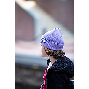 DASMINI Baby Beanie Toddler Winter Hat Infant Babies Newborn Kids Beanies Knit Hats Girl Boy (Lavender, 6-36mth)