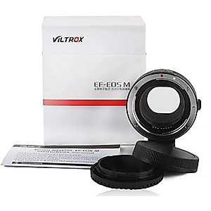 EF-EOS M Lens Adapter Auto-Focus Lens Converter Ring Compatible for Canon EF/EF-S Lens and Canon EOS-M (EF-M Mount) Camera EOS M M2 M3 M5 M6 M10 M50 M100