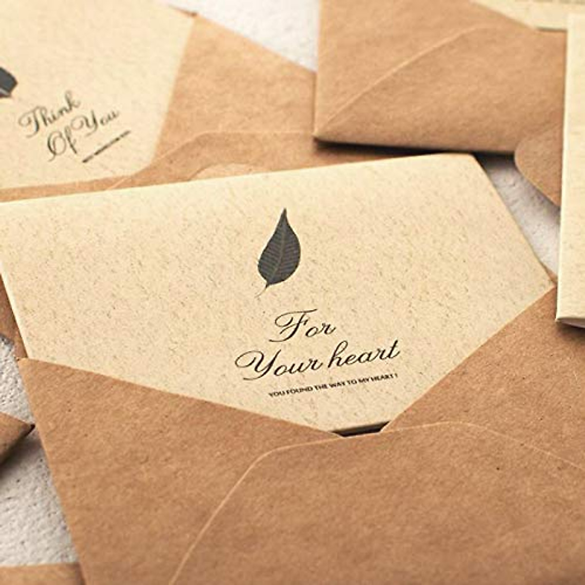100 Pack Invitation Envelopes-A7 Brown Kraft Invitation Envelopes Used for 5x7 Cards Used for Weddings,Invitations, Baby shower, Office
