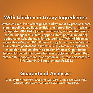Purina Friskies Gravy Wet Cat Food, Shreds With Chicken - (24) 5.5 oz. Cans