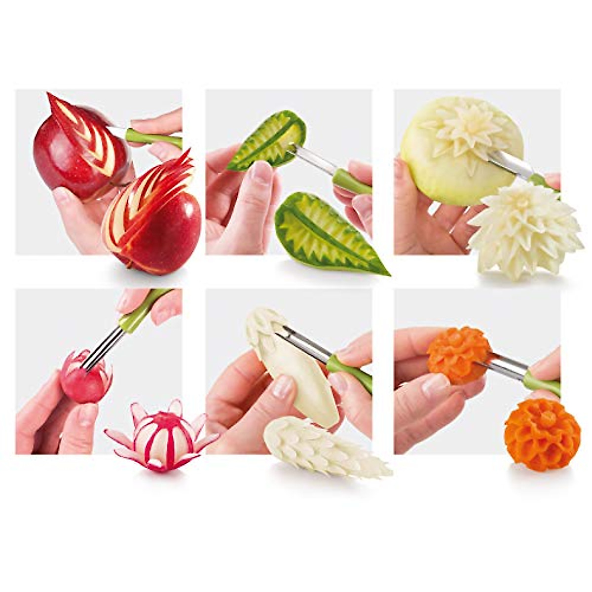 Tescoma 422010.00 Set of carving knife tools, for vegetables and fruits