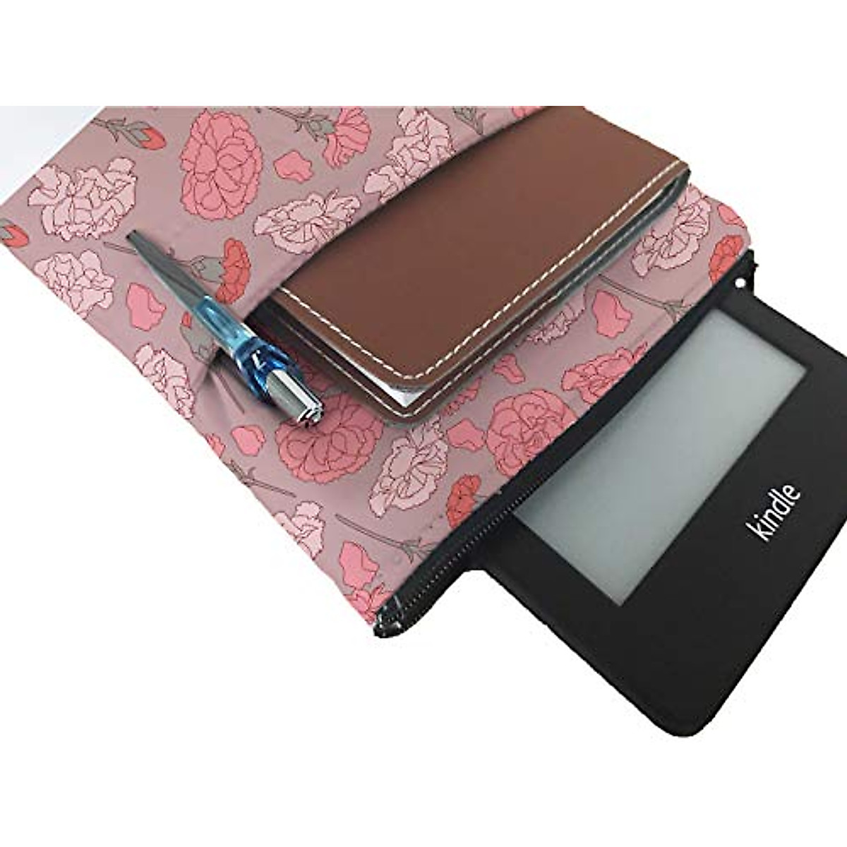 Carnation Book Sleeve - Book Cover for Hardcover and Paperback - Book Lover Gift - Notebooks and Pens Not Included