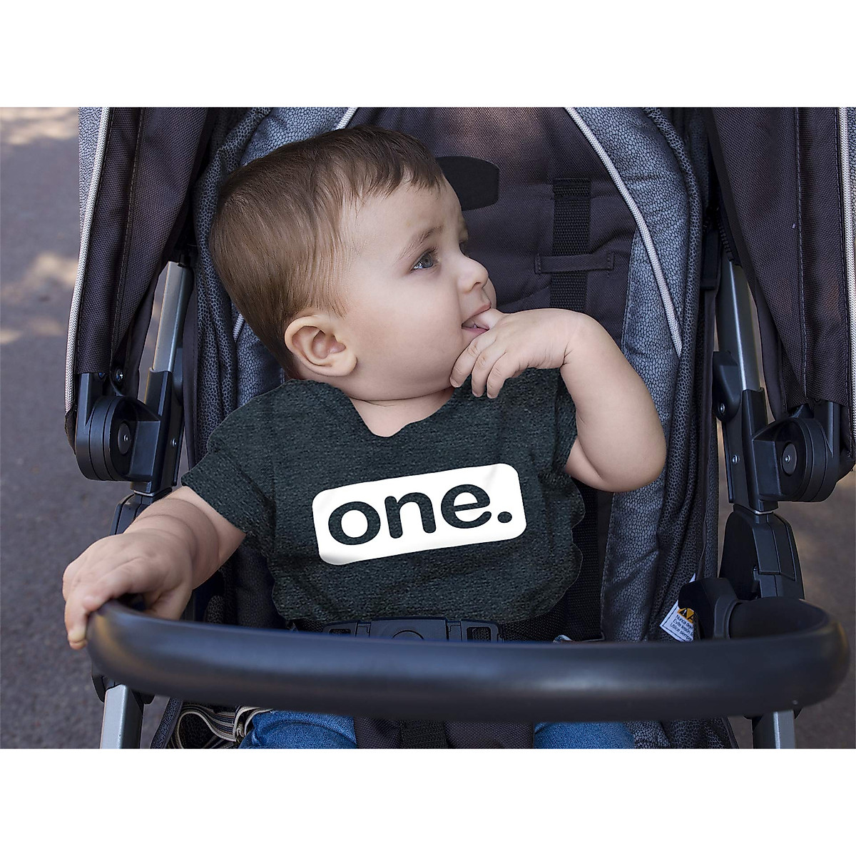 First Birthday Outfit boy 1st Birthday boy Gifts one Year Old Shirt Baby Boys (Charcoal Black, 18 Months)