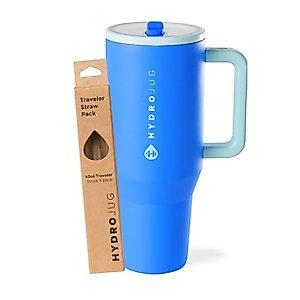 HydroJug Riptide 40oz Traveler + Replacement Straws