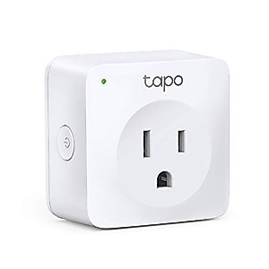 TP-Link Tapo Smart Plug Mini, Smart Home Wifi Outlet Works with Alexa Echo & Google Home, No Hub Required, Remote Control Your Home Appliances from Anywhere, New Tapo APP Needed (P100)