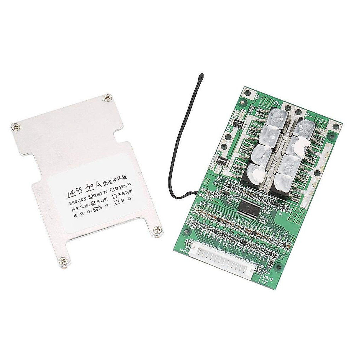 14S 50V 30A Lithium Battery Board, PCB Board with Balance Charging for Fast and Charging