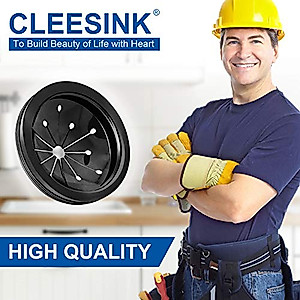 Garbage Disposal Splash Guard Collar Sink Baffle, Food Waste Disposer Parts Accessories, 3-1/8 Inch Multi-function Drain Plugs for Garbage Disposals by CLEESINK