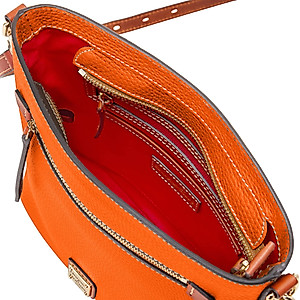 Dooney & Bourke Handbag, Pebble Grain Zip Crossbody - Clementine