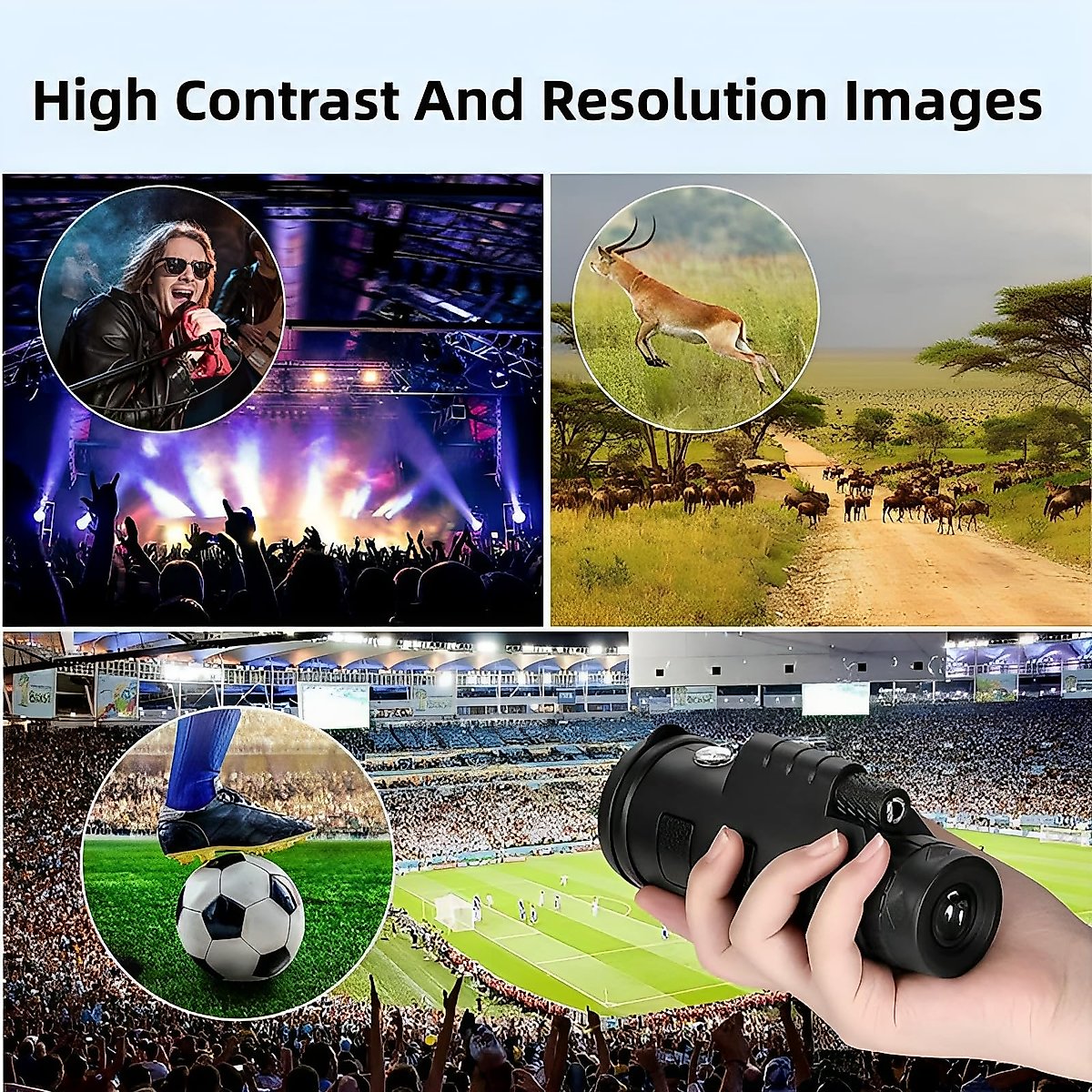 New 2023 Monocular Telescope for Smartphone，High Power Monocular with Smartphone Adapter and Sturdy Tripod， BAK4 Prism Monocular for Boating/Yachting/Sports/Bird Watching/Auto Racing/Hunting/Trevel
