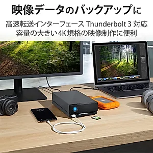 LaCie 1big Dock 20TB External Hard Drive HDD Docking Station – Thunderbolt 4 Compatible, USB4, 7200 RPM Enterprise Class Drives, for Mac and PC, Rescue Service (STHS20000800)