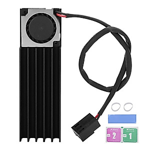 SSD Radiator with Fan Scientific Efficient Cooling Air Duct Heat Sink Thermal Module for All M.2 2280 Hard Drives and Desktop Computers