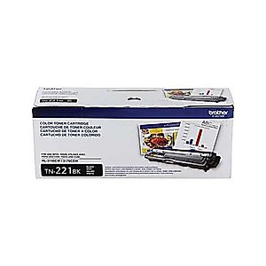 Brother Part# TN-221BK Black Toner Cartridge (OEM) 2,500 Pages