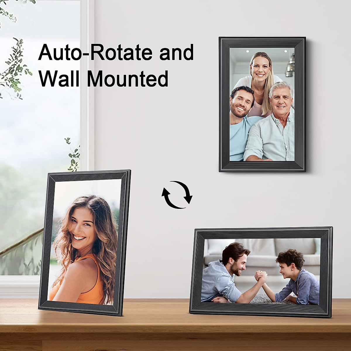 Livingpai 16 inch WiFi Digital Picture Frame, Touch Screen Smart Digital Photo Frame with 32GB Storage, Electronic Picture Frame, Gifts for Women, Men, Mom, Dad