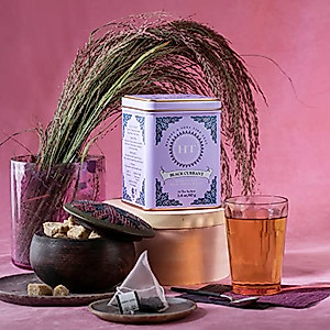 Harney & Sons Caffeinated Tea Tin Sachets, Black Currant, 20 Count