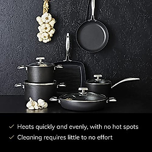 SCANPAN Pro IQ 4.25 qt Chef Pan with Lid - Easy-to-Use Nonstick Cookware - Dishwasher, Metal Utensil & Oven Safe - Made by Hand in Denmark