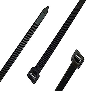 Zip Ties 4 inch 500 pcs Cable Zip Ties with 40 Pounds Tensile Strength, Black Cable Ties, Heavy Duty Self-Locking Black Nylon Tie Wraps for Indoor and Outdoor (4 inch 500 pcs, Black)