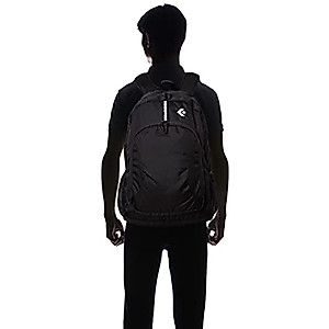 Converse Team Daypack Backpack, Water Repellent, Reflector Function, Capacity: 9.9 gal (37 L), Black