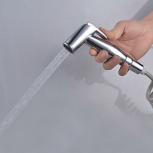 Toilet Sprayer, Hand Held Bidet Sprayer with Retractable Spring Hose