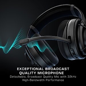 Turtle Beach Atlas Air Wireless Open Back PC Gaming Headset - PC, PS5, PS4, Mobile - 24-bit High-Fidelity Audio, Broadcast Grade Mic, Bluetooth, Floating Earcup, Memory Foam Cushions, 50-Hr Battery
