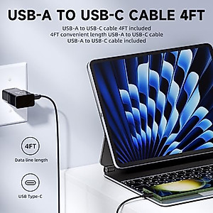 Type C Android Fast Charger Compatible Samsung Phone Charger Fast Charging Block with 4FT USB C Cable for Samsung Galaxy S10/S10e/S8/Note 10/Note 9/Note 8/S23/A32/A50/A51/A52/A53/A13,Pixle,Moto,LG