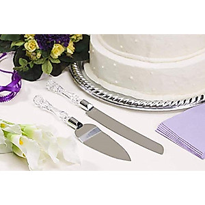 MooMouM Wedding Cake Knife and Server Set