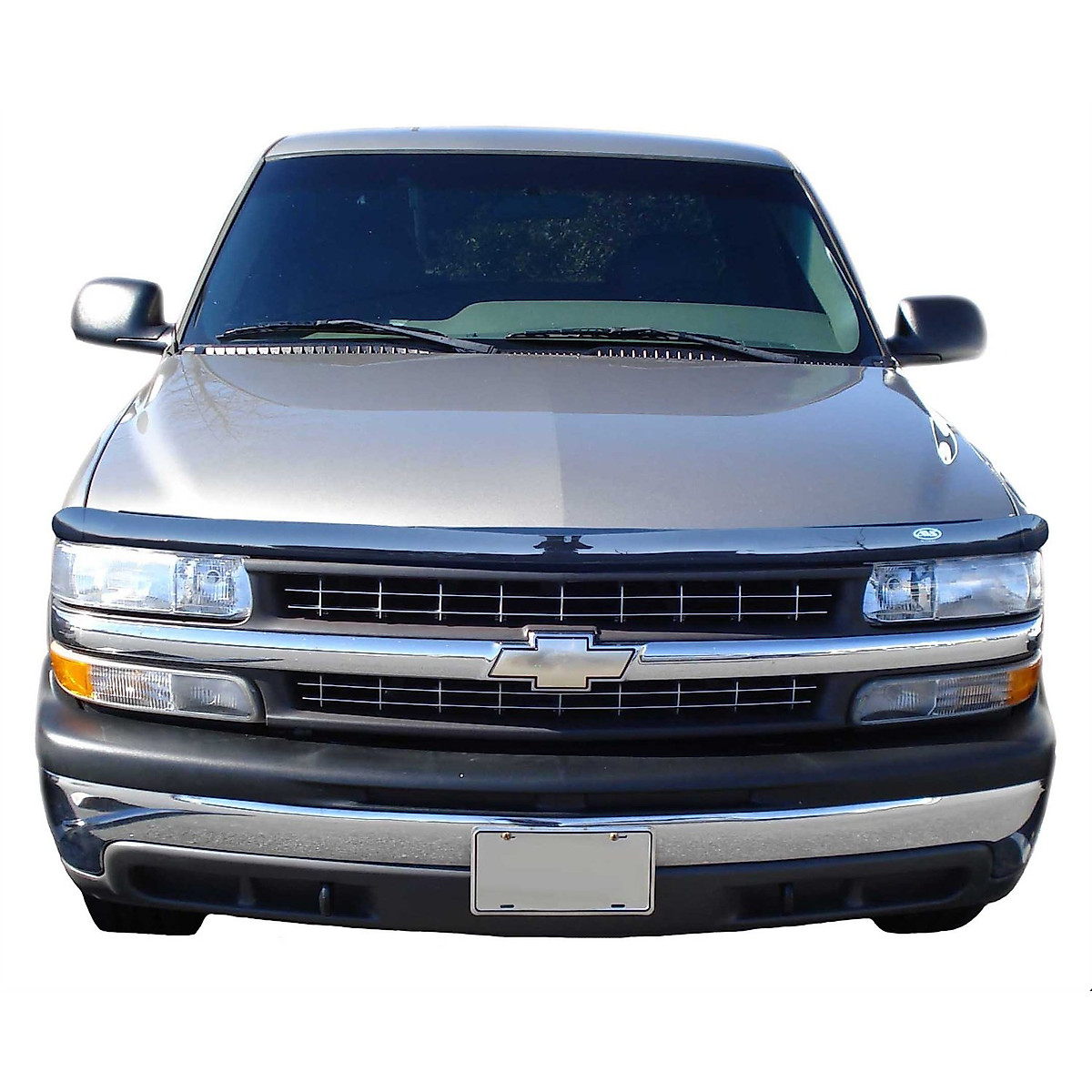 Auto Ventshade [AVS] Hoodflector/Bug Shield for 2000-2006 Chevrolet Tahoe, Suburban 1500 & 2500, 1999-2002 Silverado 2500, 2001-2002 Silverado 3500 | Medium Profile - Smoke, 1 pc. | 21936