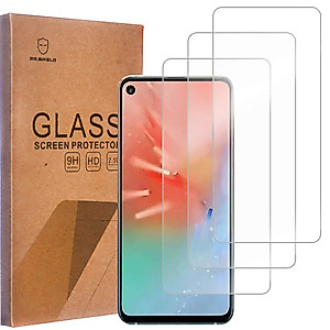 Mr.Shield [3-PACK] Designed For Samsung Galaxy A60 [Tempered Glass] Screen Protector [Japan Glass With 9H Hardness] with Lifetime Replacement