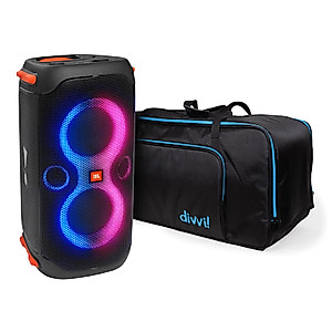 JBL PartyBox 110 Portable Bluetooth Speaker Bundle with divvi! Protective Transport Bag
