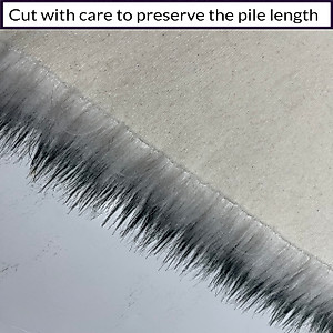 Bianna Candy Gray Wolf Faux Fur Fabric, American Seller, Luxury Shag Shaggy Material for Crafting, Sewing, Costumes, Fursuits, Home Decor (12x12 inches)