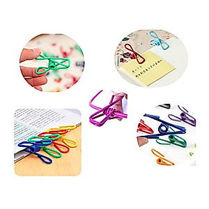 Chip Clips, 30 Pcs 2 Inch 10 Different Random Colors Utility Metal Clips PVC-Coated High Elasticity Good Persistence for Clothespins Paper Clips Food Clips Bag Clips Clothes Pins(Mixed Colors 30pcs)