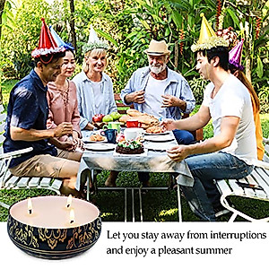 Amastika Citronella Candles Outdoor Large 3 Wicks Natural Soy Wax Candle for Home Patio in Summer, 3 Packs, 1 X 13.5oz