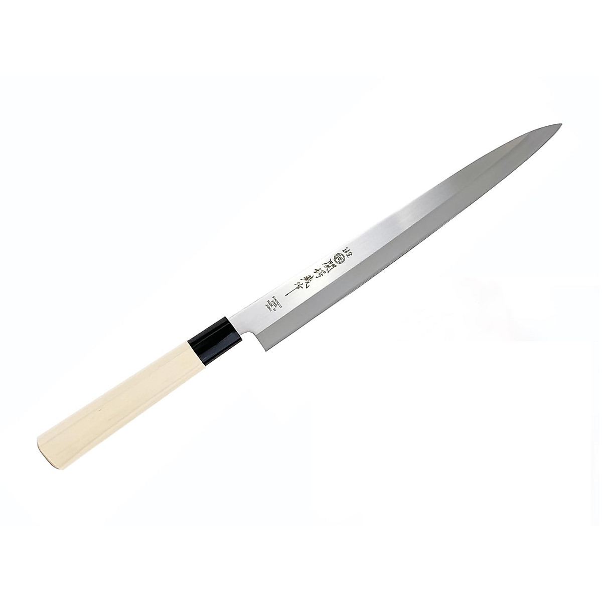 JapanBargain 1553, Japanese Yanagiba Sashimi Sushi Chef Knife High Carbon Stainless Steel 9-1/2 inch Blade Made in Japan, 240mm