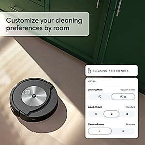 iRobot Roomba Combo j7+ Self-Emptying Robot Vacuum & Mop - Automatically Vacuums and Mops, Fully Retractable Mop pad, Identifies & Avoids Obstacles, Smart Mapping, Works with Alexa, Ideal for Pets