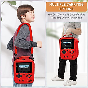 Lunch Box for Gamer Lunch Bag，Insulated Video Game Lunch Boxes Waterproof Leakproof with Adjustable Shoulder Strap