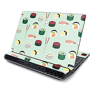 MightySkins Skin for Alienware AREA-51M R2 (2020) - Abstract Black | Protective, Durable, and Unique Vinyl Decal wrap Cover | Easy to Apply, Remove, and Change Styles | Made in The USA